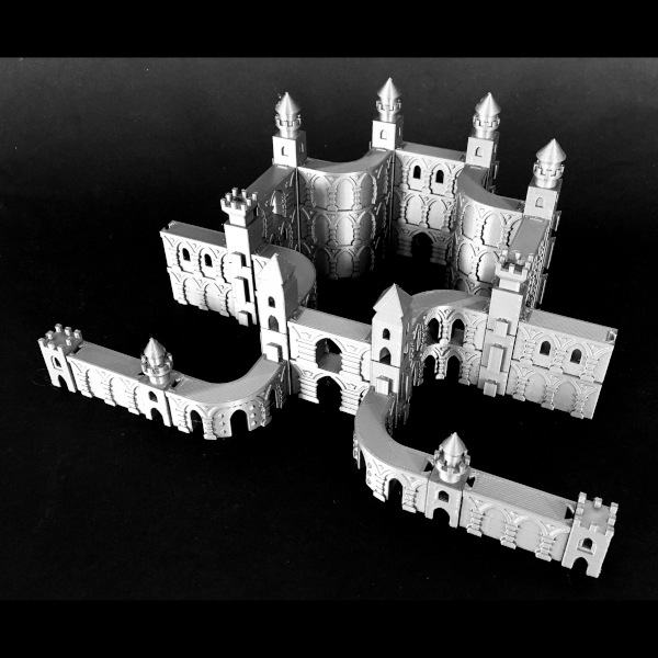 🏰 Dream Castle Blocks, set 1・Free 3D File for ・Cults