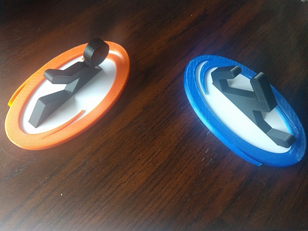 3D printed Portal Man - Plate / Wall Hanger・Cults