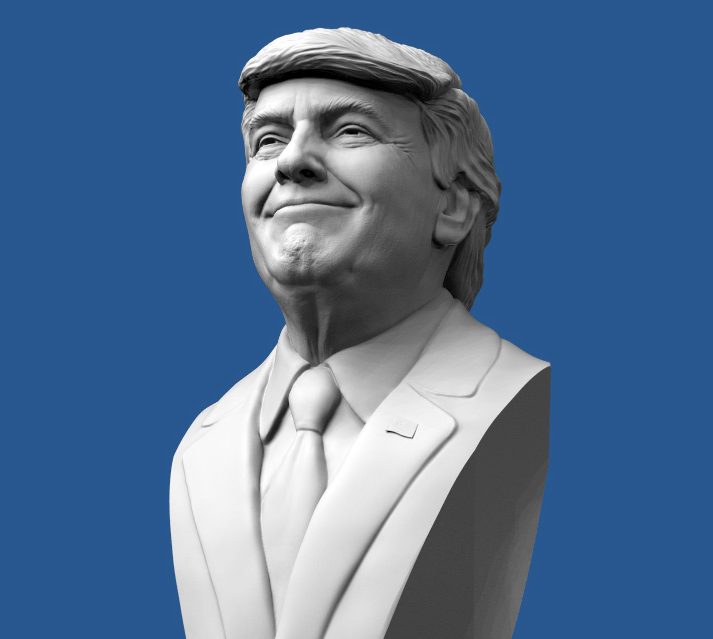 👤 Donald Trump Bust・ STL File for ・Cults