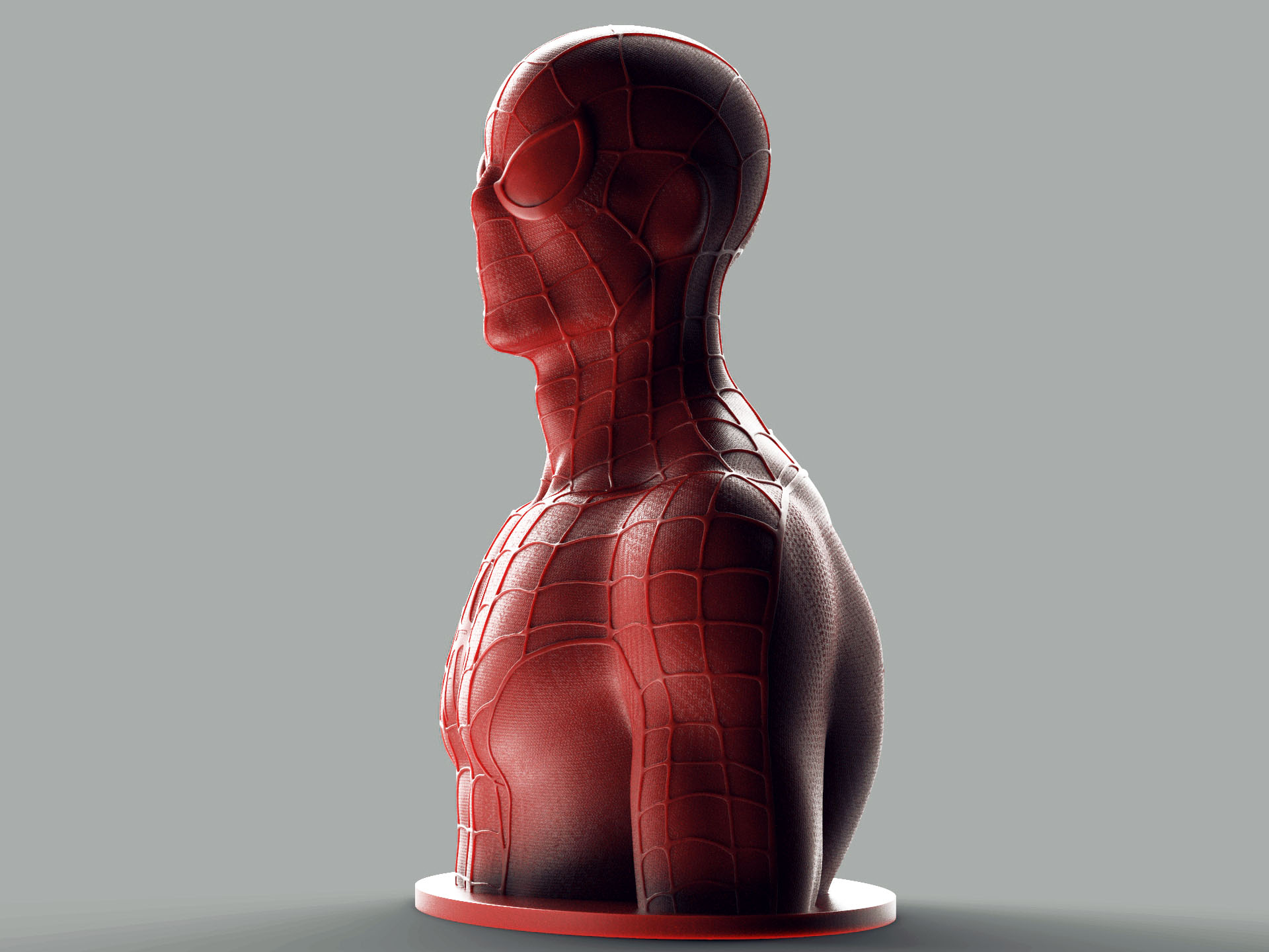 STL file Spider-Man Bust 👤 (OBJ)・3D printable model to download・Cults