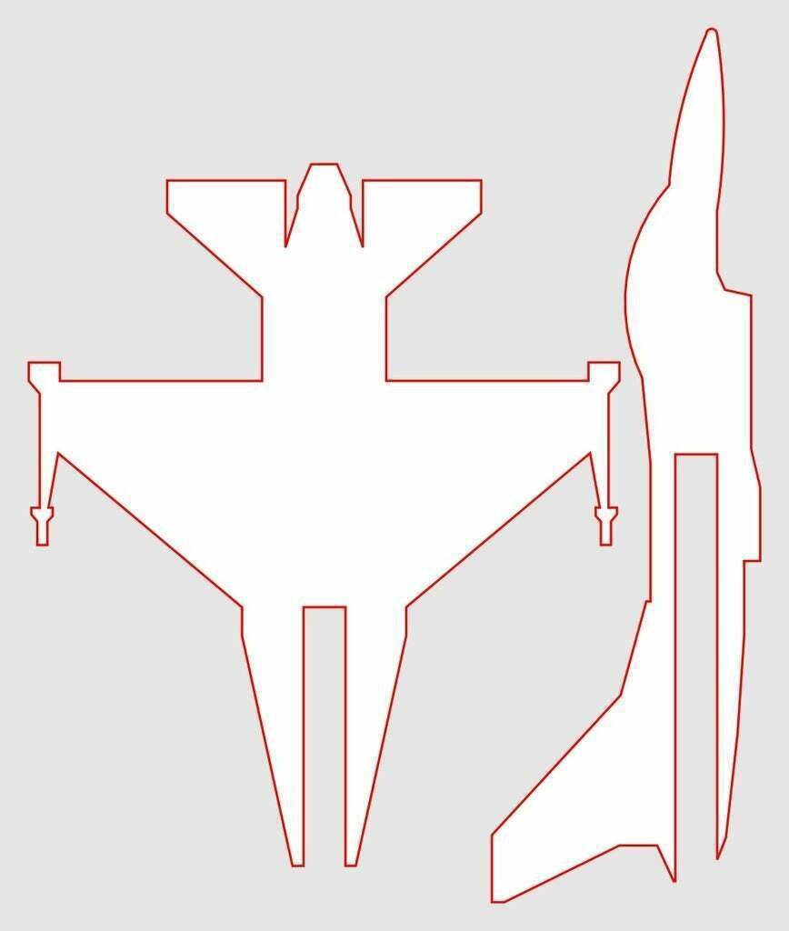 Free SVG file Lasercut Jets! 🎲 ・Template to download and 3D print・Cults