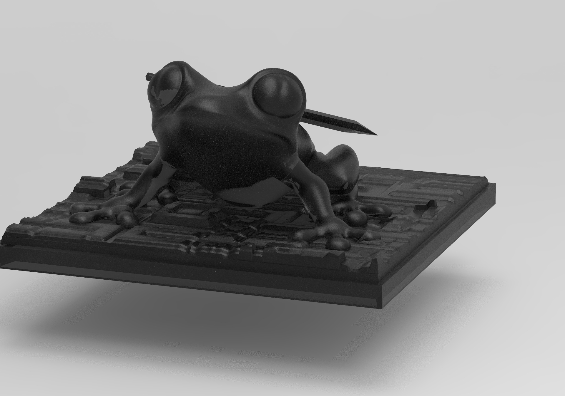 Archivo STL gratis Cloud FFVII Toad Status ☁️ ・Plan de impresión en 3D ...