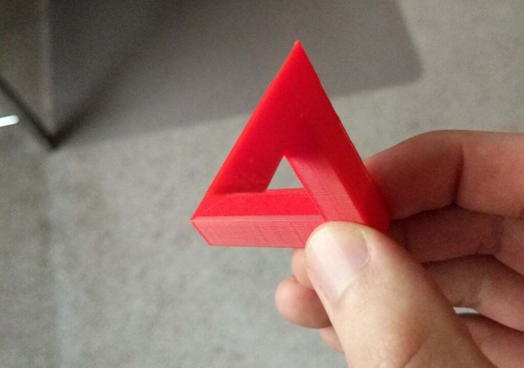3D print Paradox Illusions Design - Penrose triangle・Cults