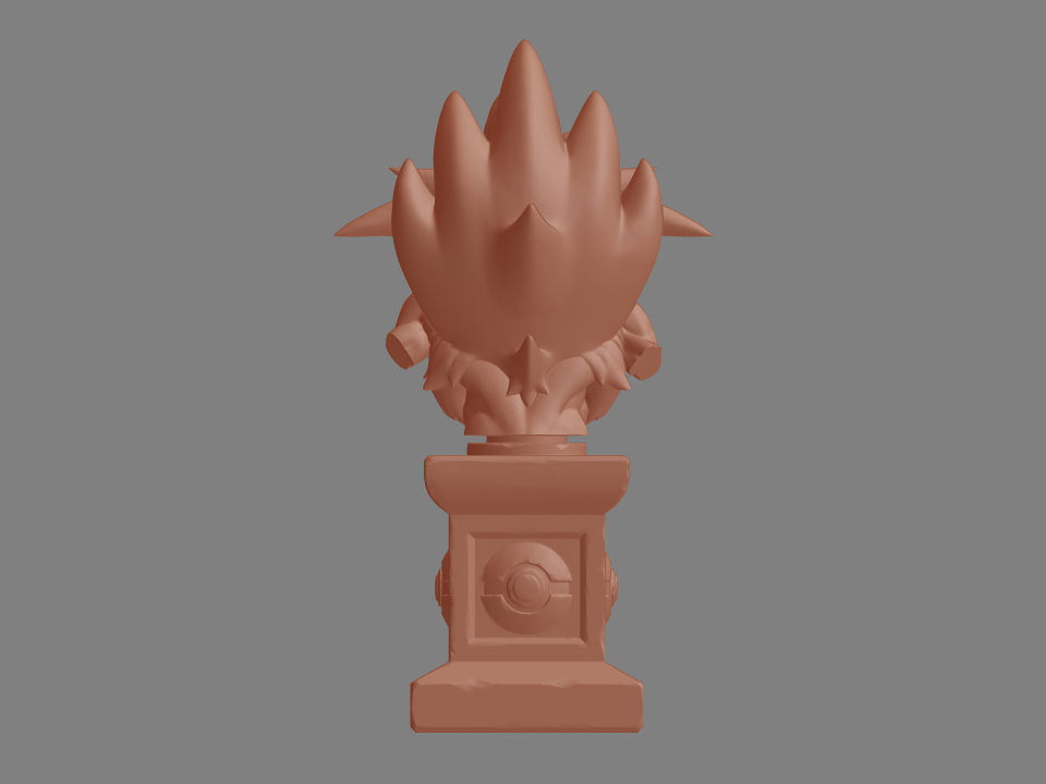 STL file Pokemon Lycanroc Midnight Bust - Fan Art - Figure 3D print ...