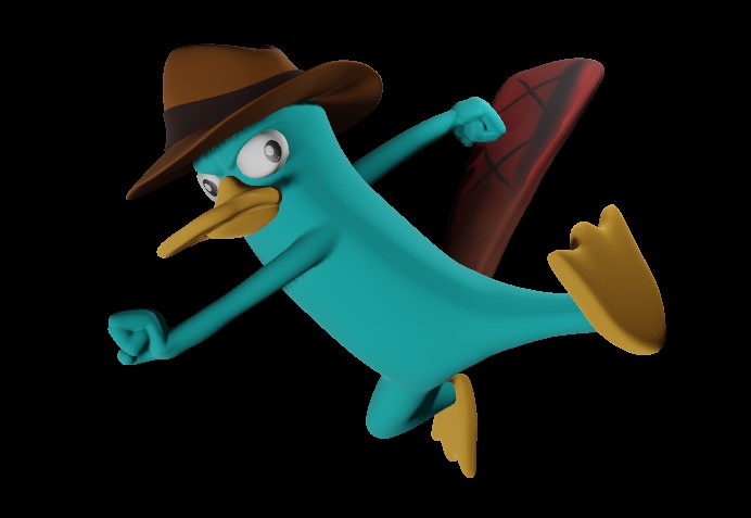STL file PERRY THE PLATYPUS KICK - AGENT P. 🦆 ・3D printing idea to ...