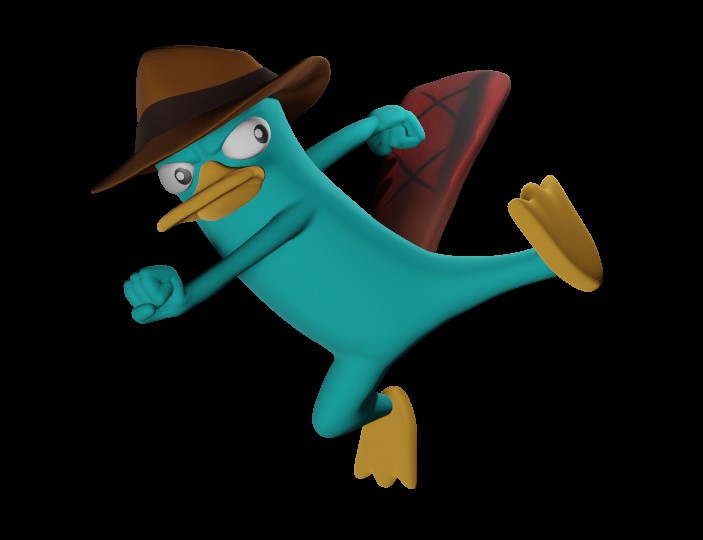 STL file PERRY THE PLATYPUS KICK - AGENT P. 🦆 ・3D printing idea to ...