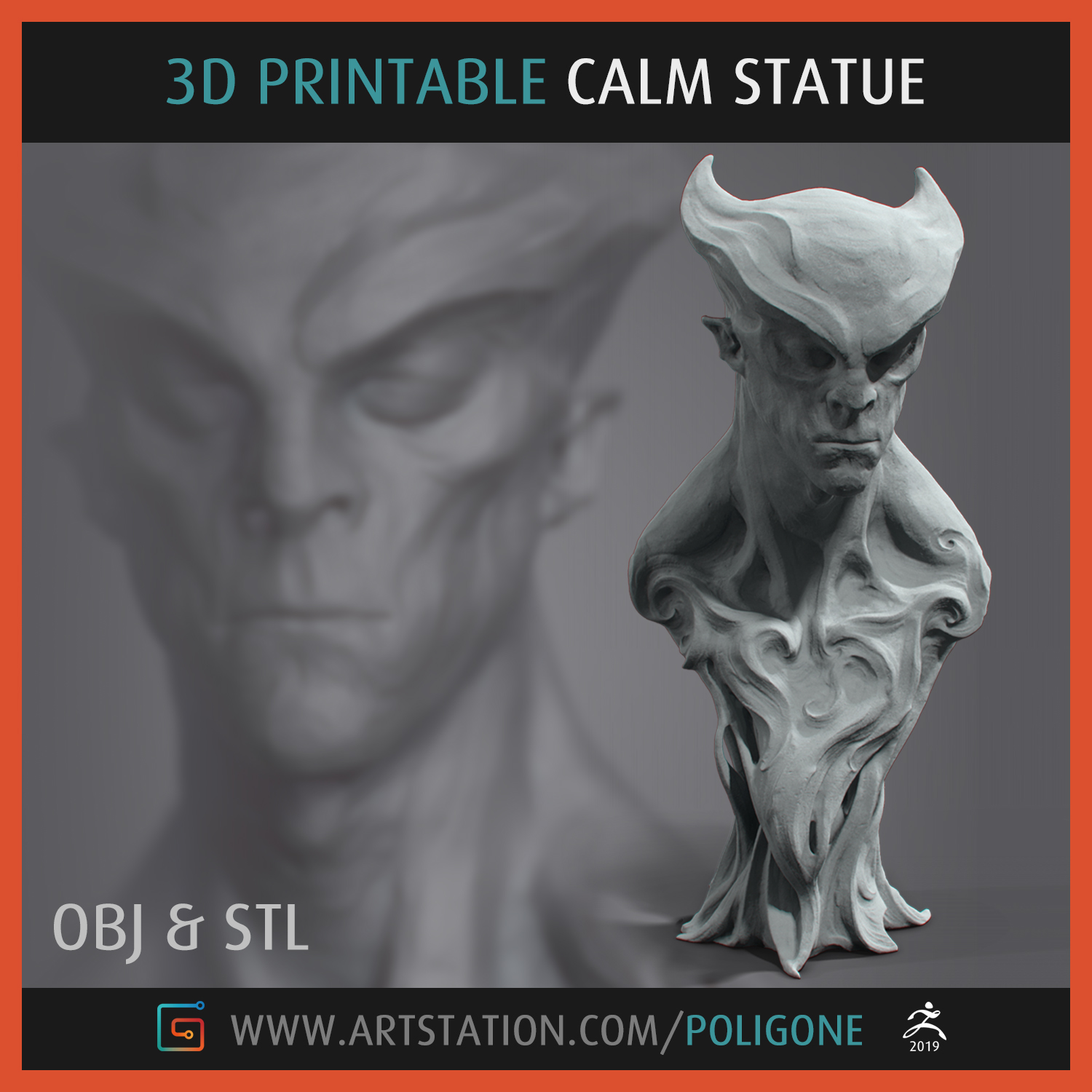 Файл 3D CALM Statue - 3D Printable ♂️ ・3D-печать дизайна для загрузки・Cults