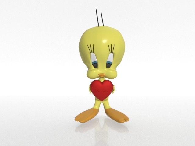 Archivo OBJ Piolin te ama 👾 ・Plan para descargar y imprimir en 3D・Cults
