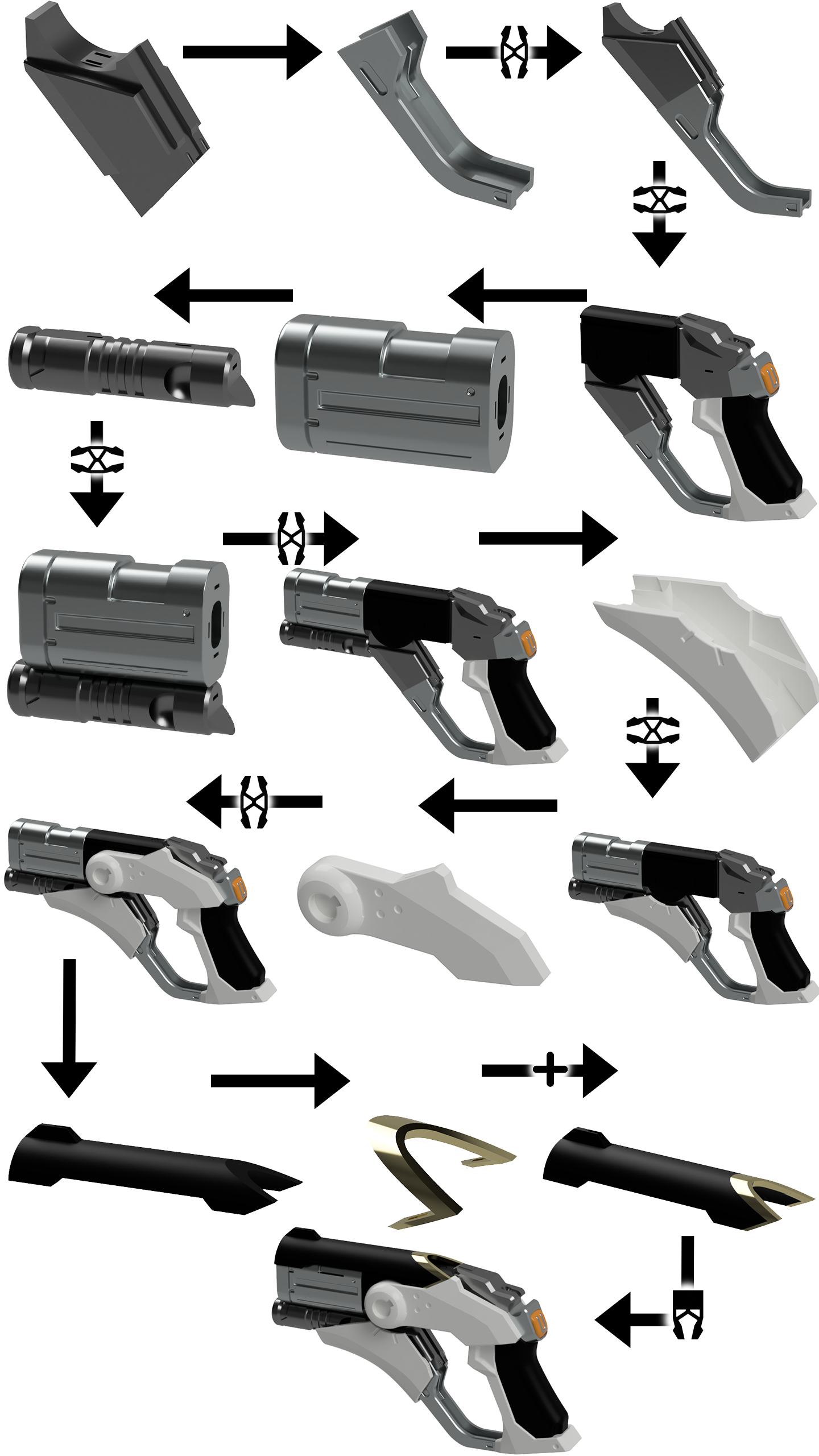 STL file Overwatch Mercy Gun Classic 🔫 ・3D printable design to download ...