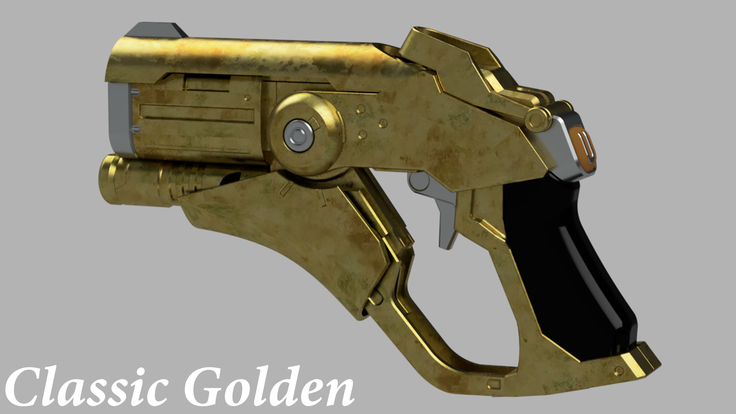Archivo STL Overwatch Mercy Gun Addon 5: Classic Golden 🔫 ・Modelo ...