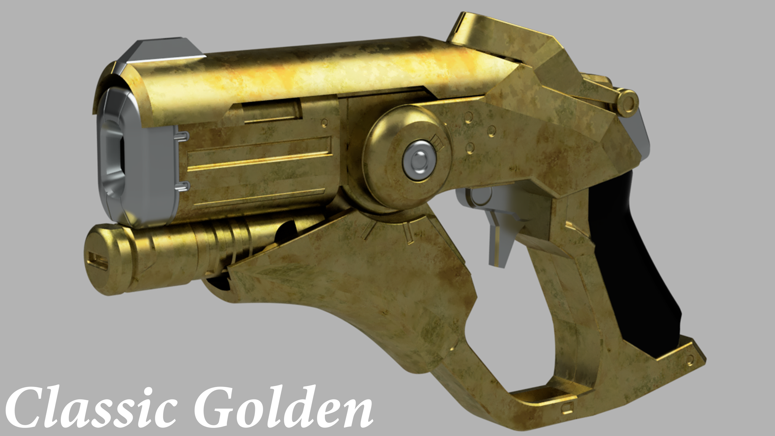 Archivo STL Overwatch Mercy Gun Addon 5: Classic Golden 🔫 ・Modelo ...