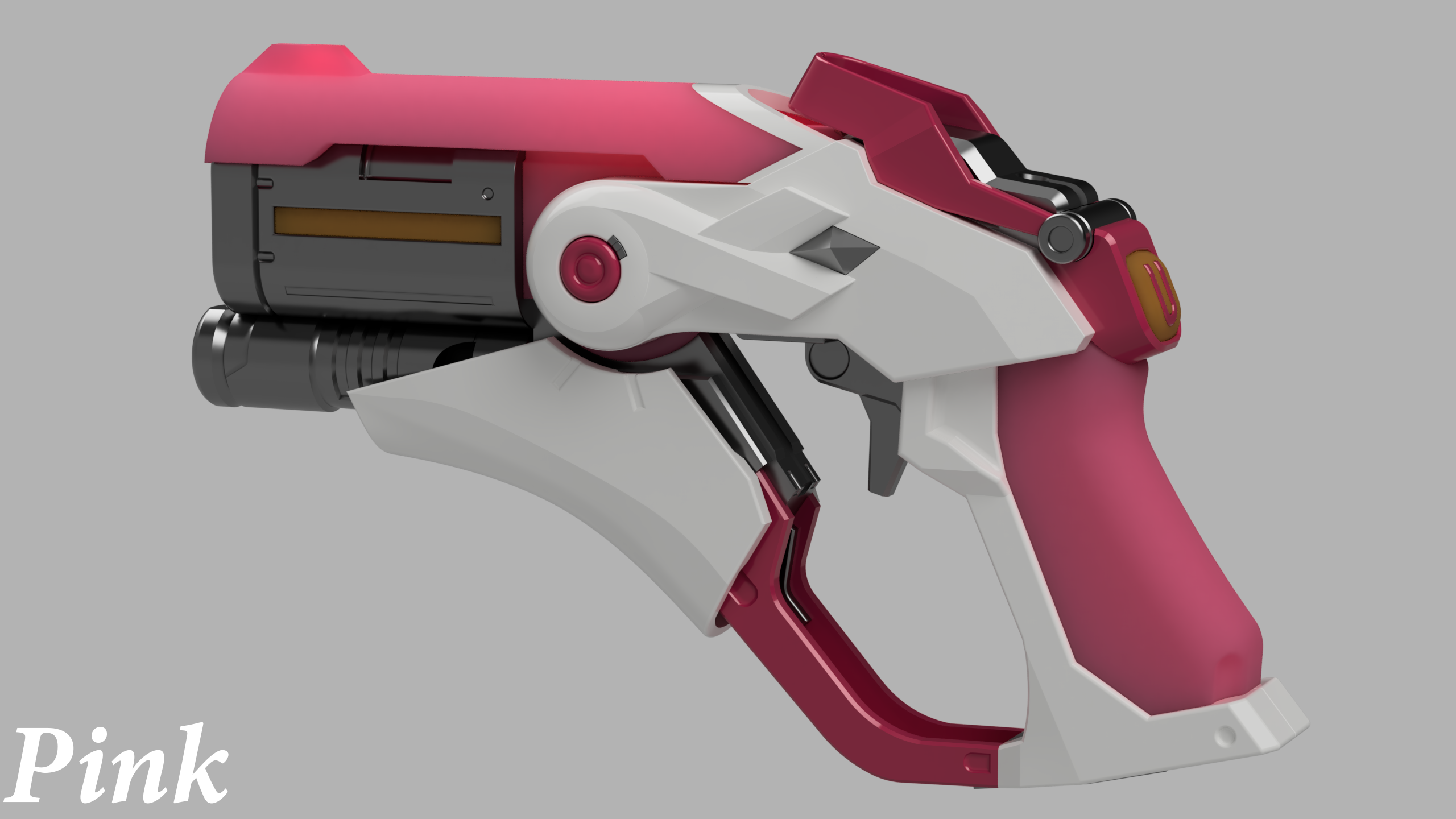 STL file Overwatch Mercy Gun Addon 7: Pink 🔫 ・3D printing design to ...
