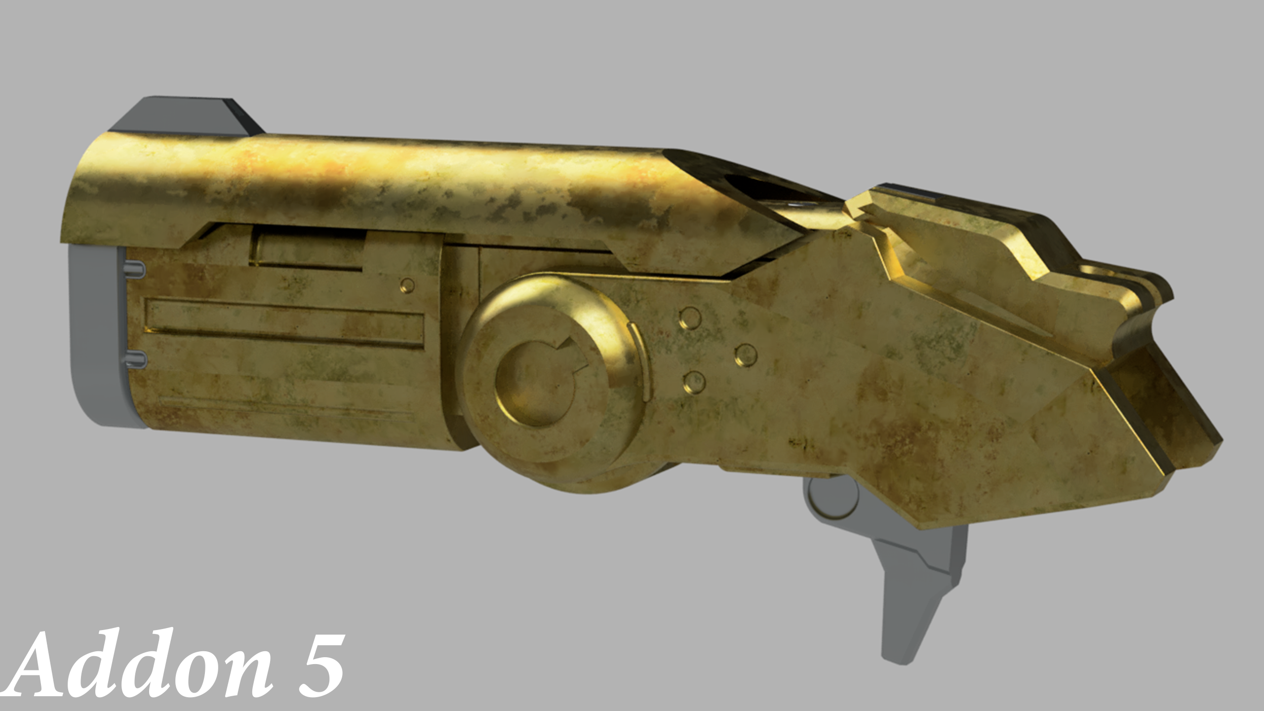 Archivo STL Overwatch Mercy Gun Addon 5: Classic Golden 🔫 ・Modelo ...