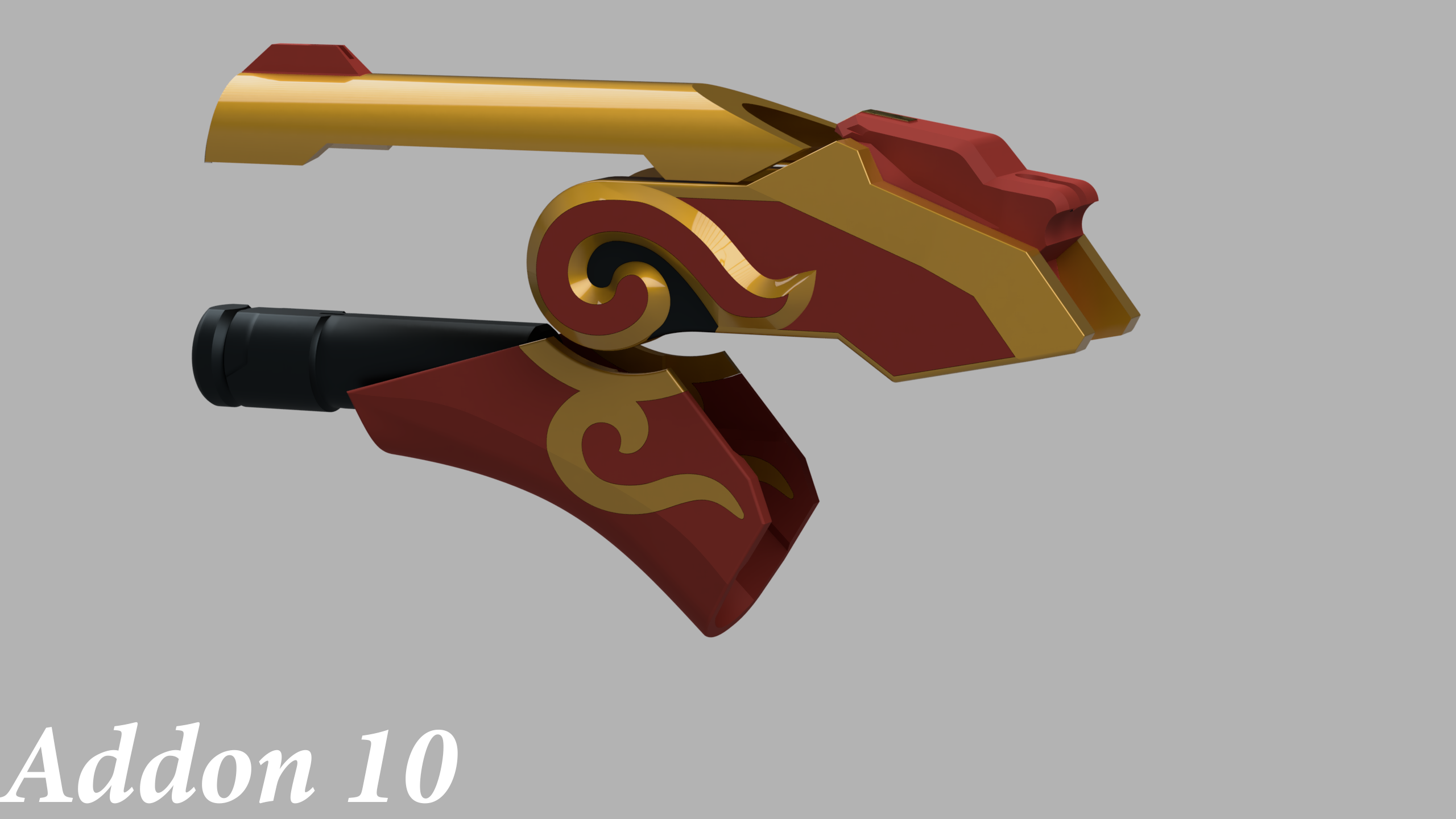 Файл STL Overwatch Mercy Gun Addon 10: Zhuque 🔫・3D-печатная модель для ...