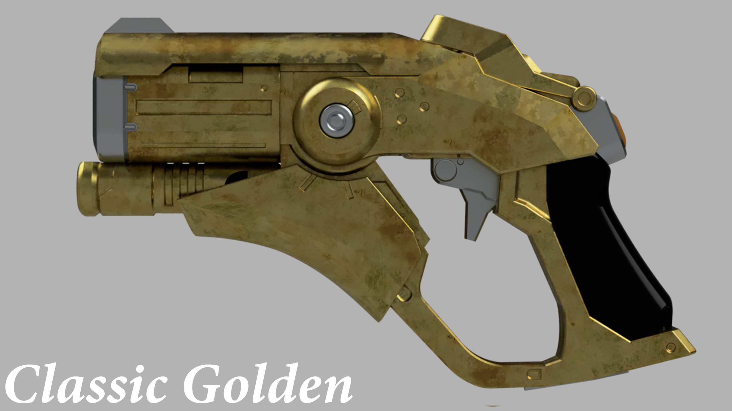 Archivo STL Overwatch Mercy Gun Addon 5: Classic Golden 🔫 ・Modelo ...