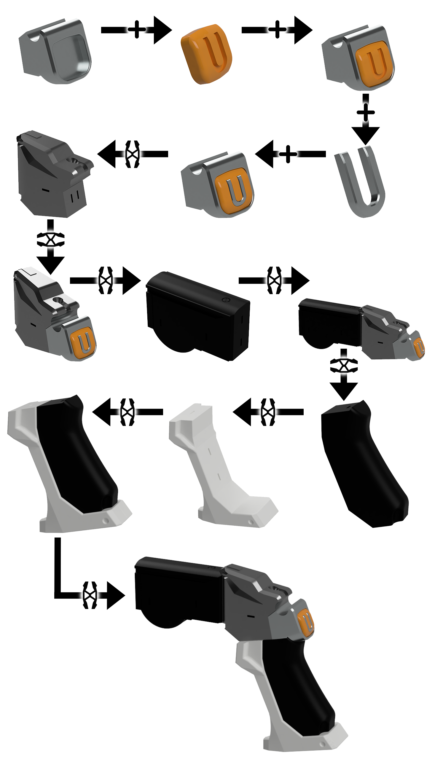 STL file Overwatch Mercy Gun Classic 🔫 ・3D printable design to download ...
