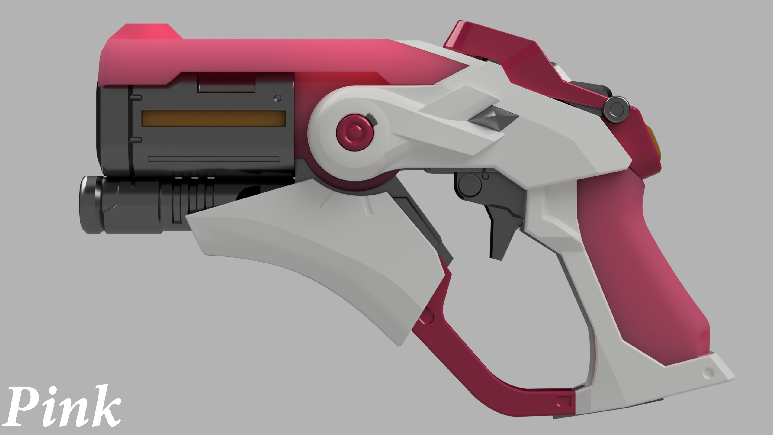 STL file Overwatch Mercy Gun Addon 7: Pink 🔫 ・3D printing design to ...