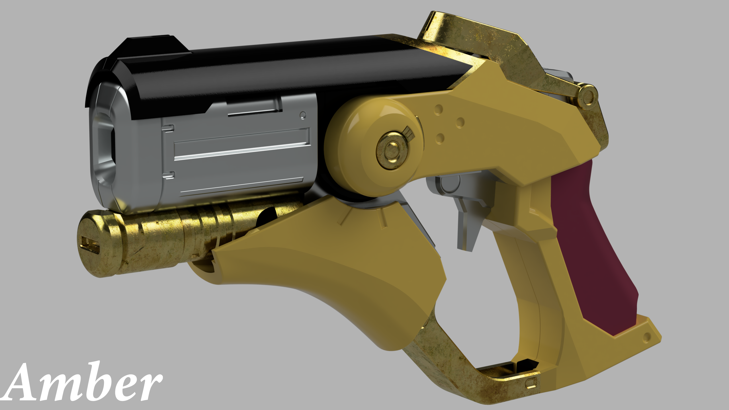 Free STL file Overwatch Mercy Gun Addon 1: Amber & Fortune 🔫 ・3D ...