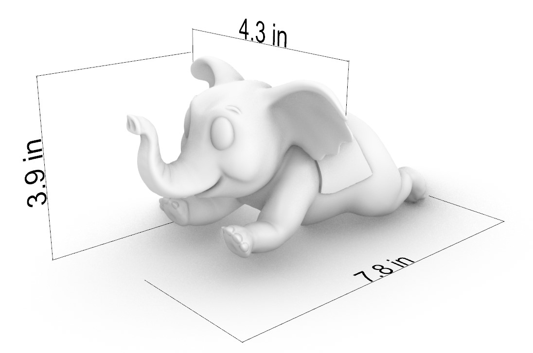STL file Dumbo - Baby Elephant 👶 (OBJ)・3D printer model to download・Cults