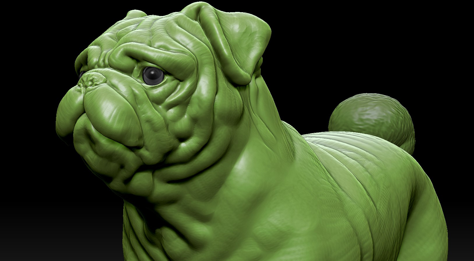 STL file Pug Dog 🐶 (OBJ)・3D printable model to download・Cults