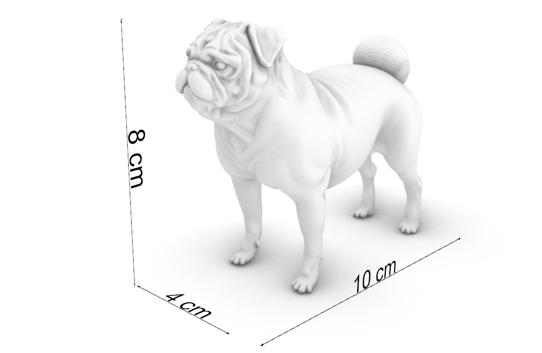 STL file Pug Dog 🐶 (OBJ)・3D printable model to download・Cults