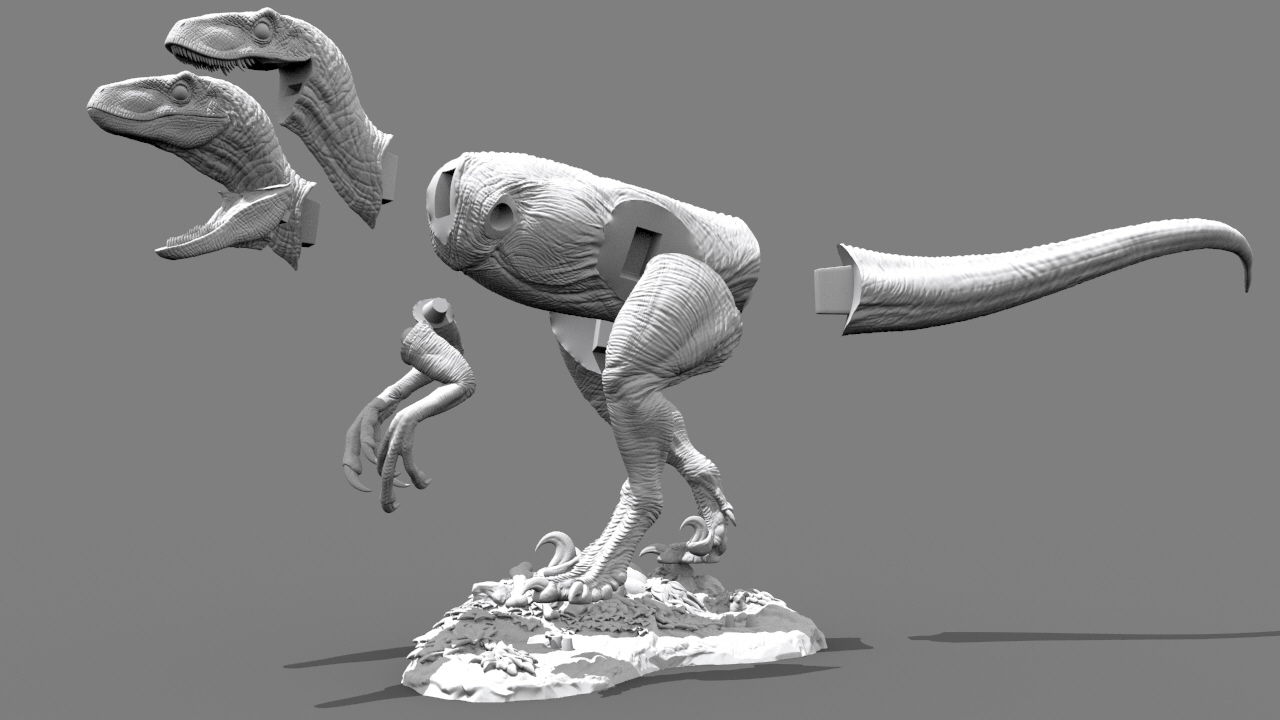 STL 文件 Jurassic park Jurassic world Velociraptor 🗺️ ・可下载 3D 打印设计・Cults