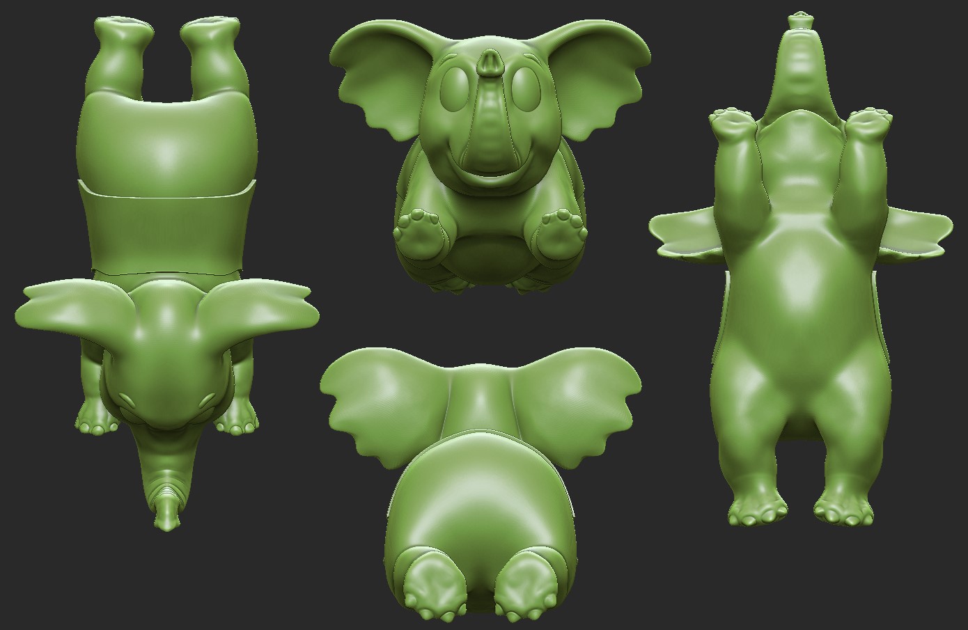 STL file Dumbo - Baby Elephant 👶 (OBJ)・3D printer model to download・Cults