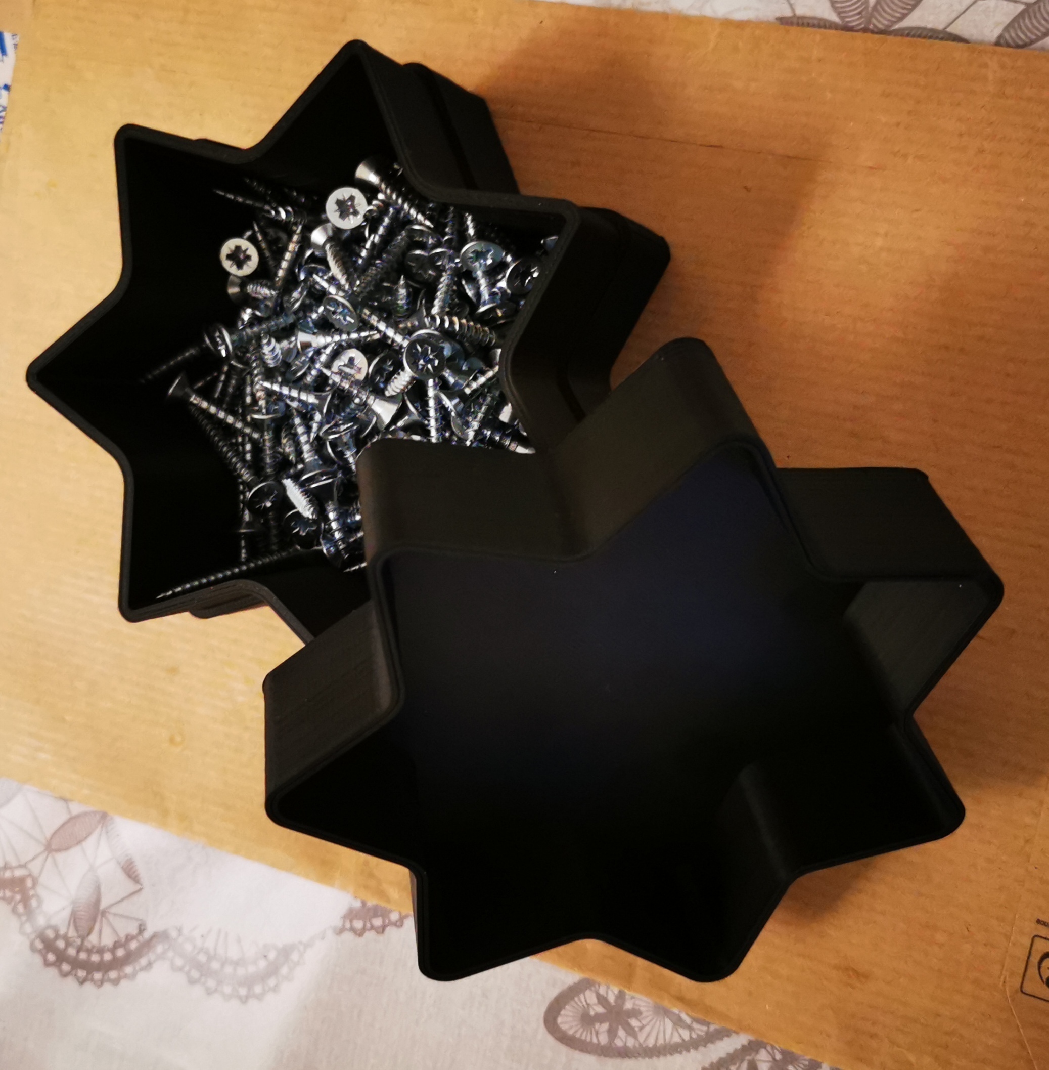 Free STL file star-shaped box 📦 ・3D printer design to download・Cults