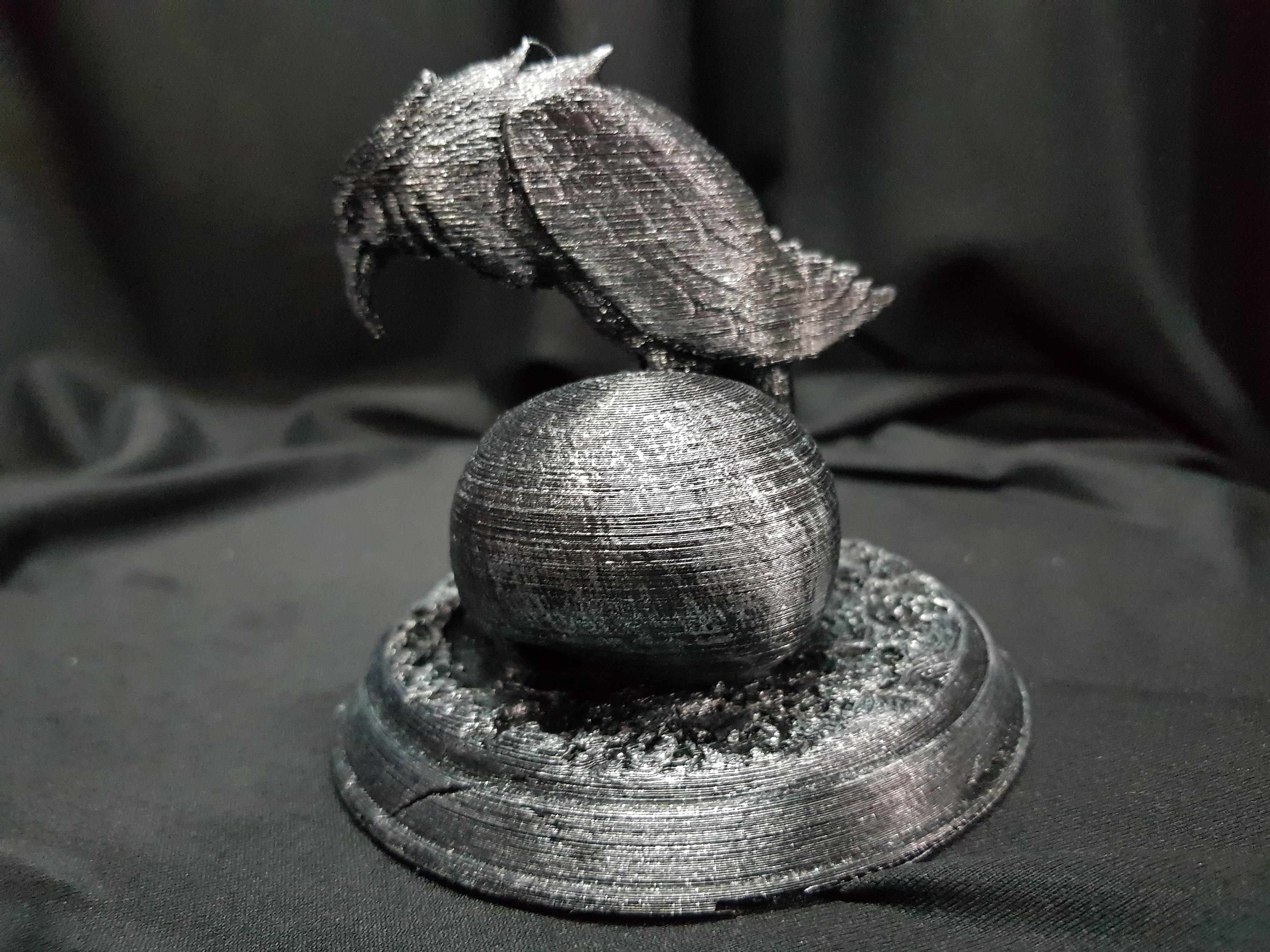3D printable Raven with Skulls • made with Ender 3 pro・Cults