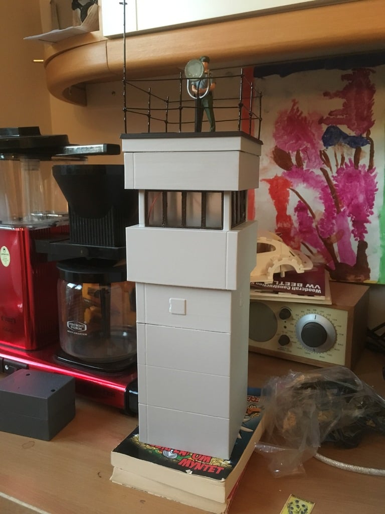 3D printing B-Turm German Watchtower for G-scale・Cults