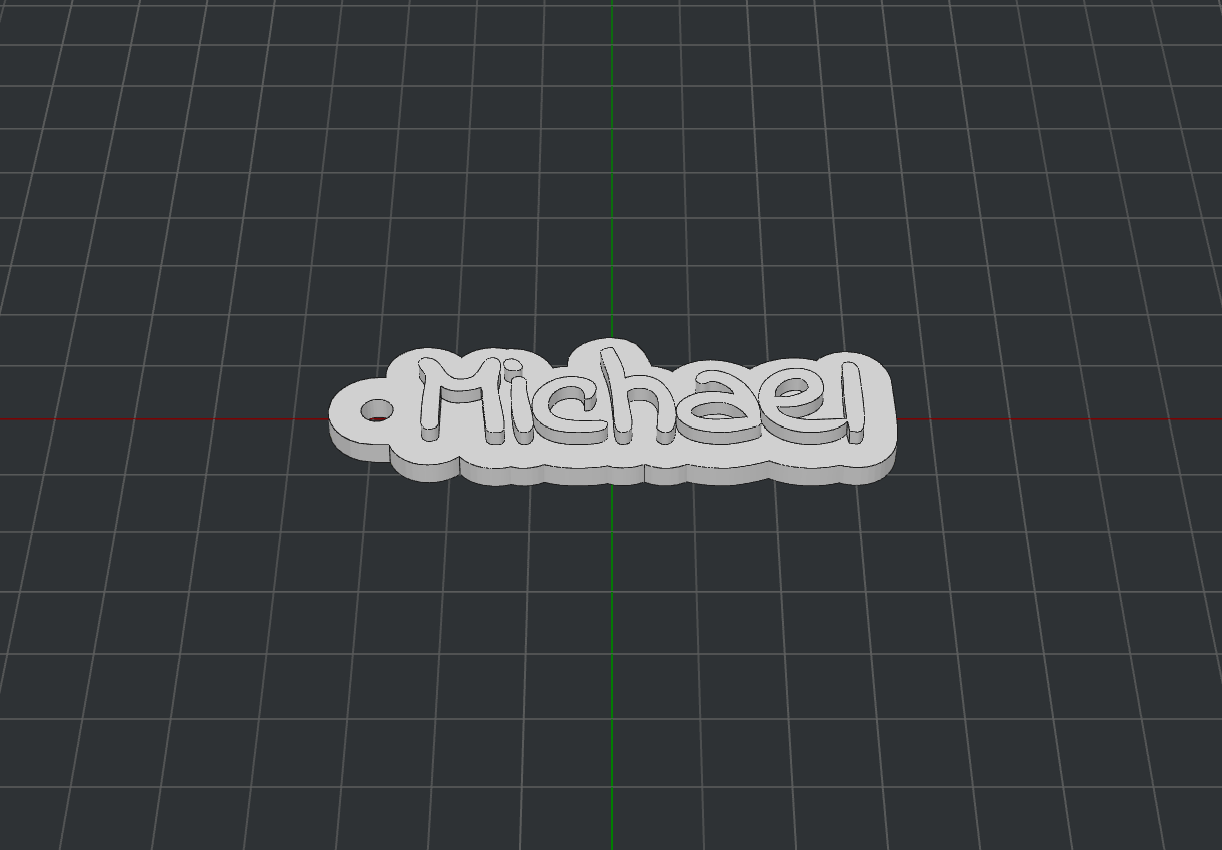 STL file Keychain Michael 🗝️ ・Model to download and 3D print・Cults