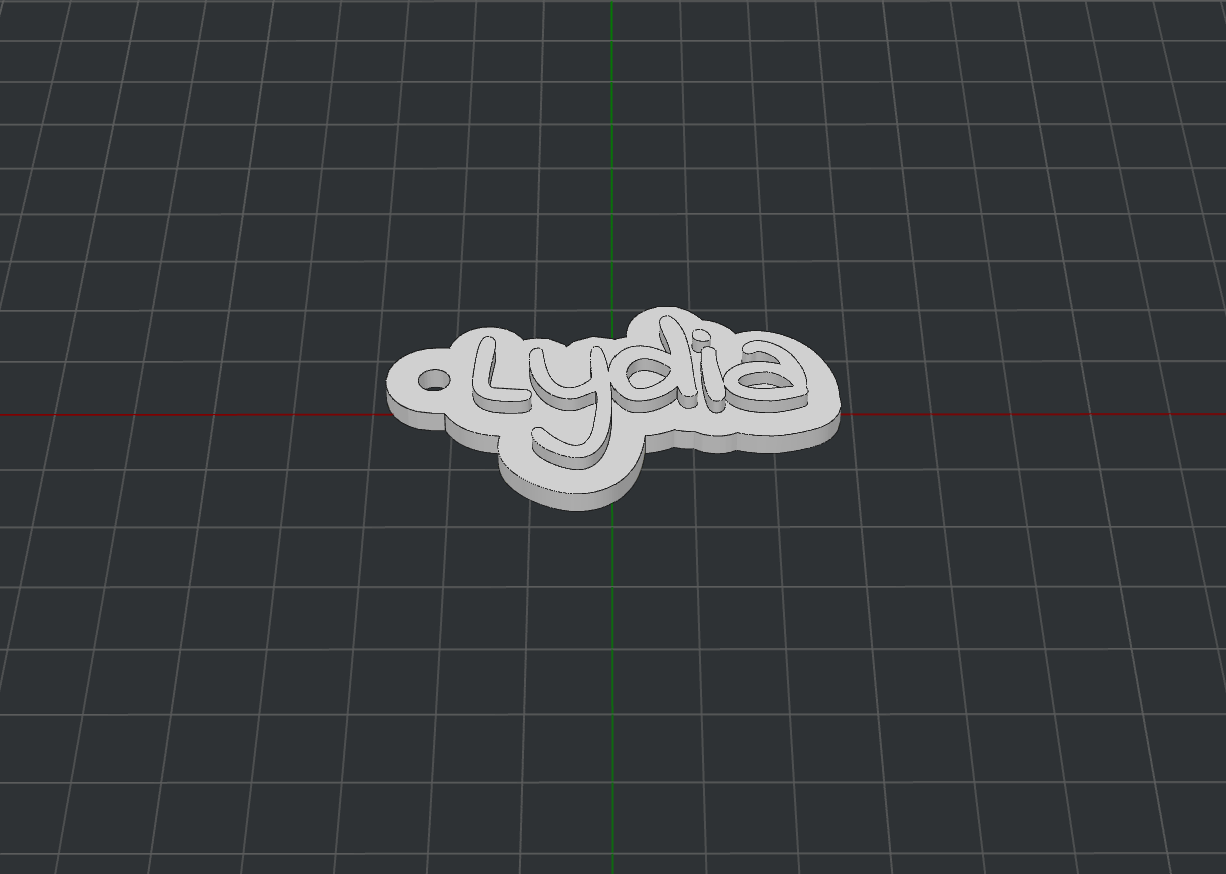 STL file Keychain Lydia 🗝️ ・3D printer model to download・Cults