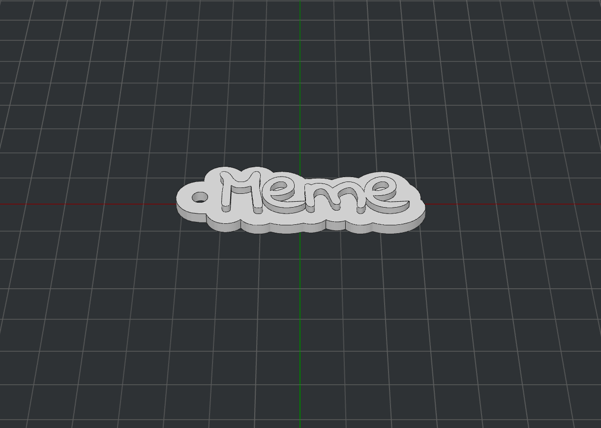 STL file Keychain Meme 🗝️ ・Model to download and 3D print・Cults