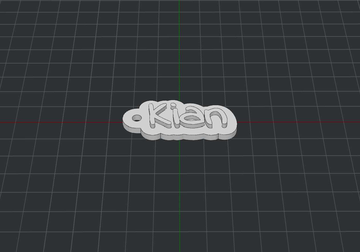 STL file Keychain Kian 🗝️ ・3D printer model to download・Cults