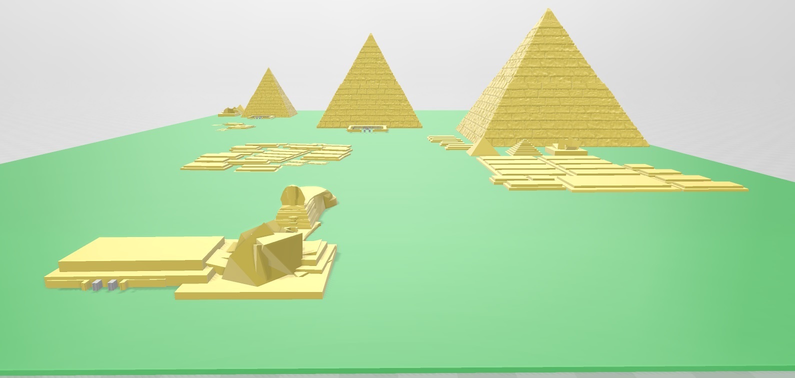 Free STL file giza pyramids 🇪🇬 ・Object to download and to 3D print・Cults