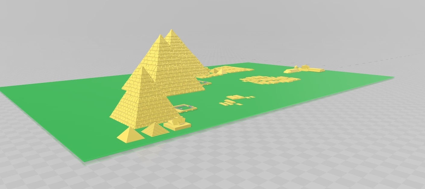 Free STL file giza pyramids 🇪🇬 ・Object to download and to 3D print・Cults