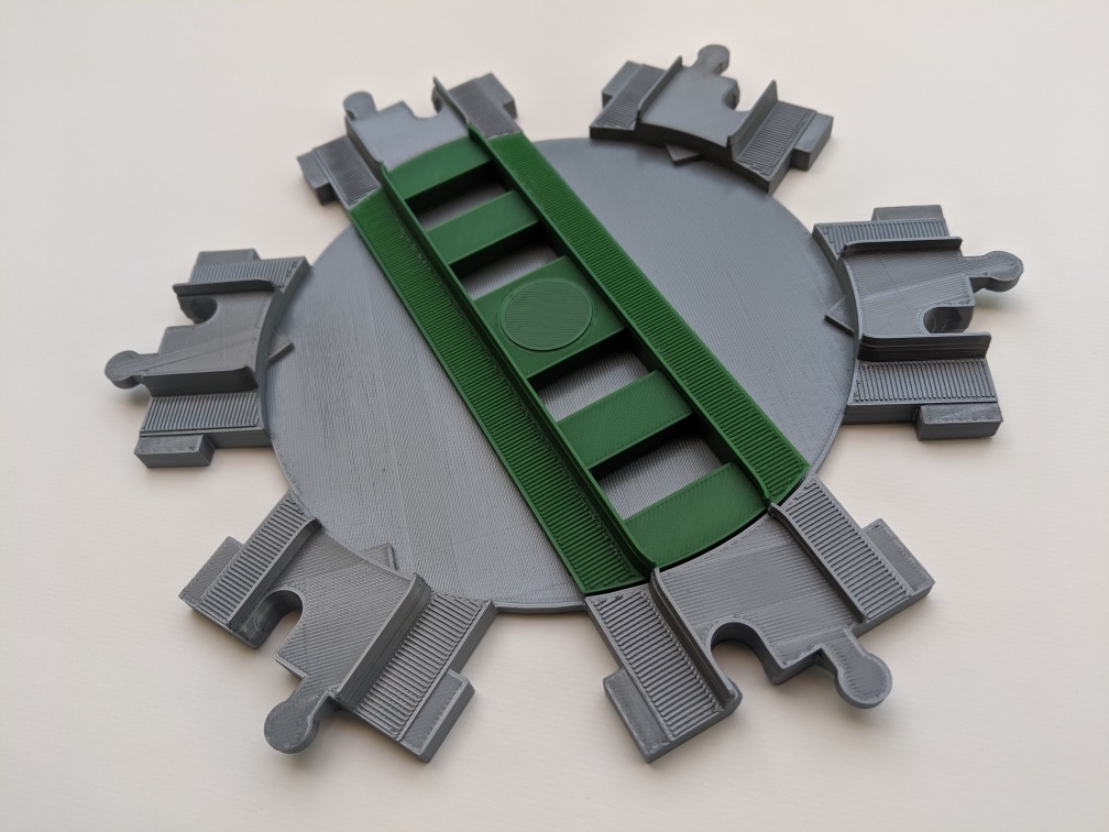 STL file Lego DUPLO compatible 6-way turntable track 🚆 ・Design to ...