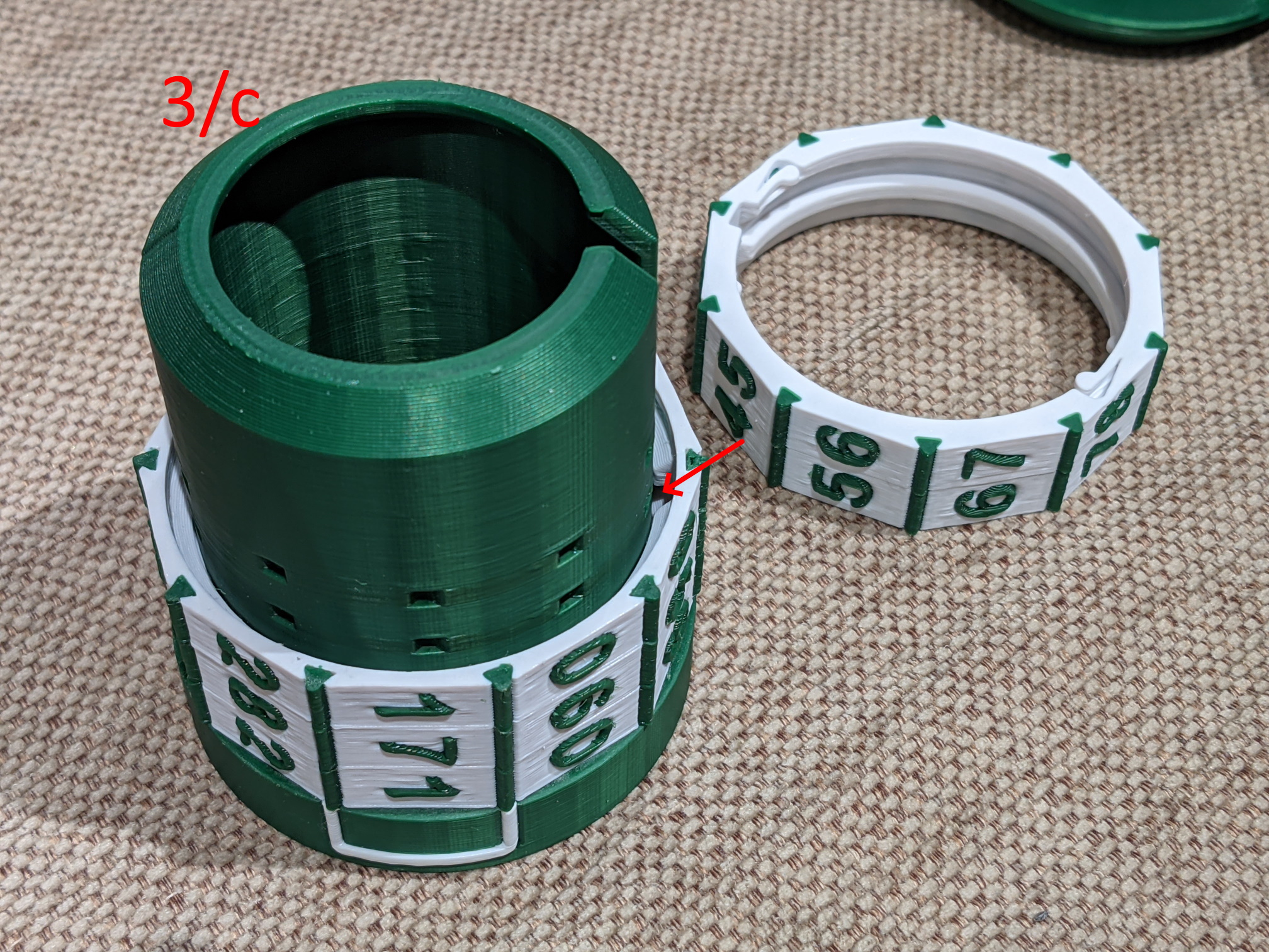 STL file Container capsule with combination lock 🔒 ・3D printer design ...