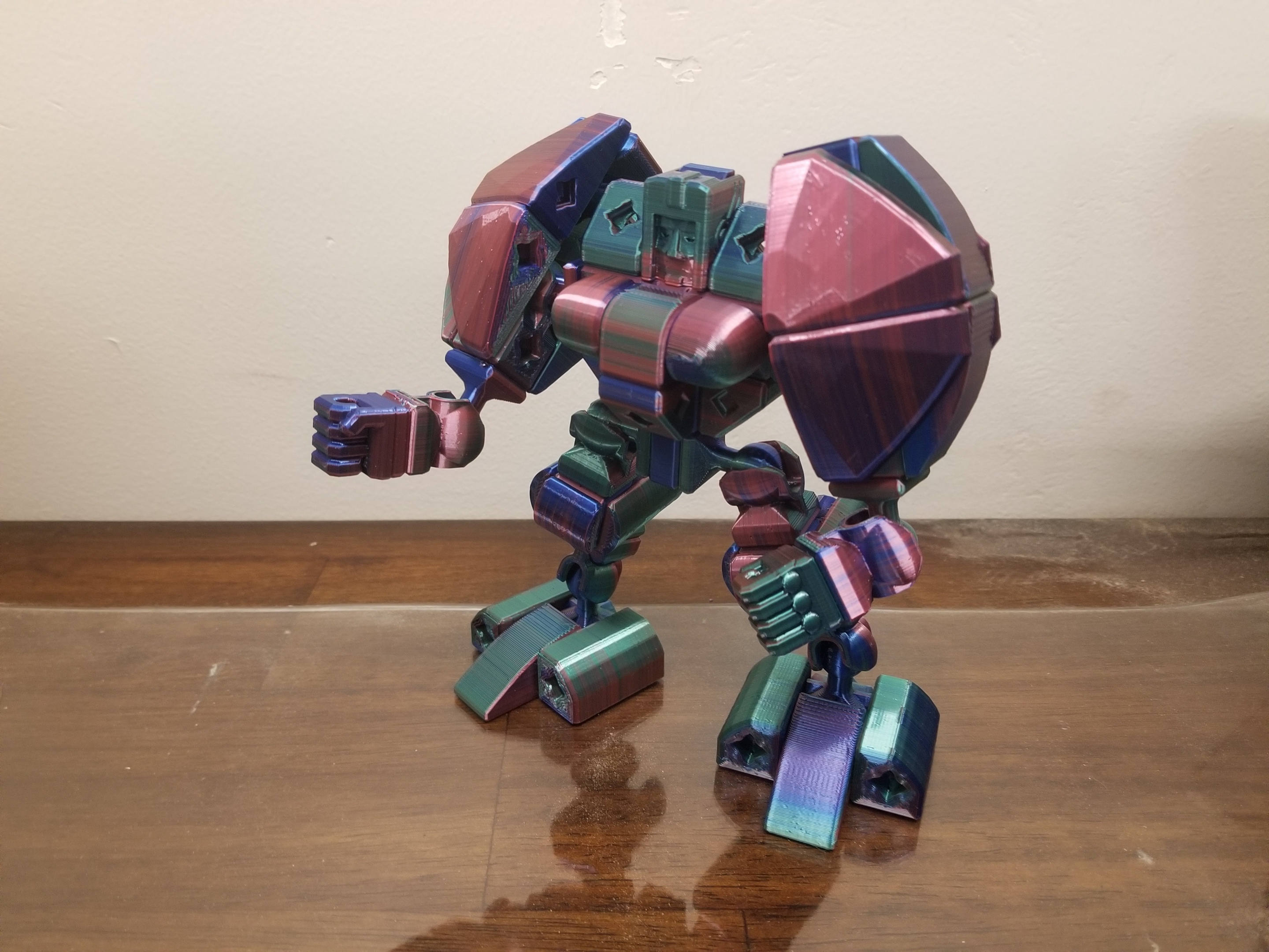 3D printing PrintABlok:Battlemecha Frame with basic pilot articulated ...