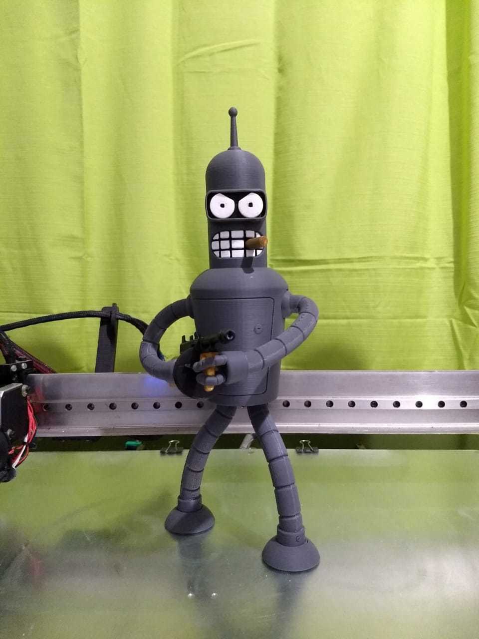 FUTURAMA 3D: Bender impreso en 3D • Hecho con una impresora 3D ibot5・Cults