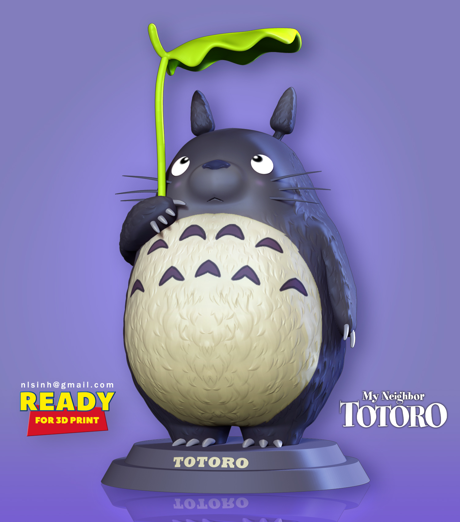 👧 Totoro Fanart・ 3D File for ・Cults