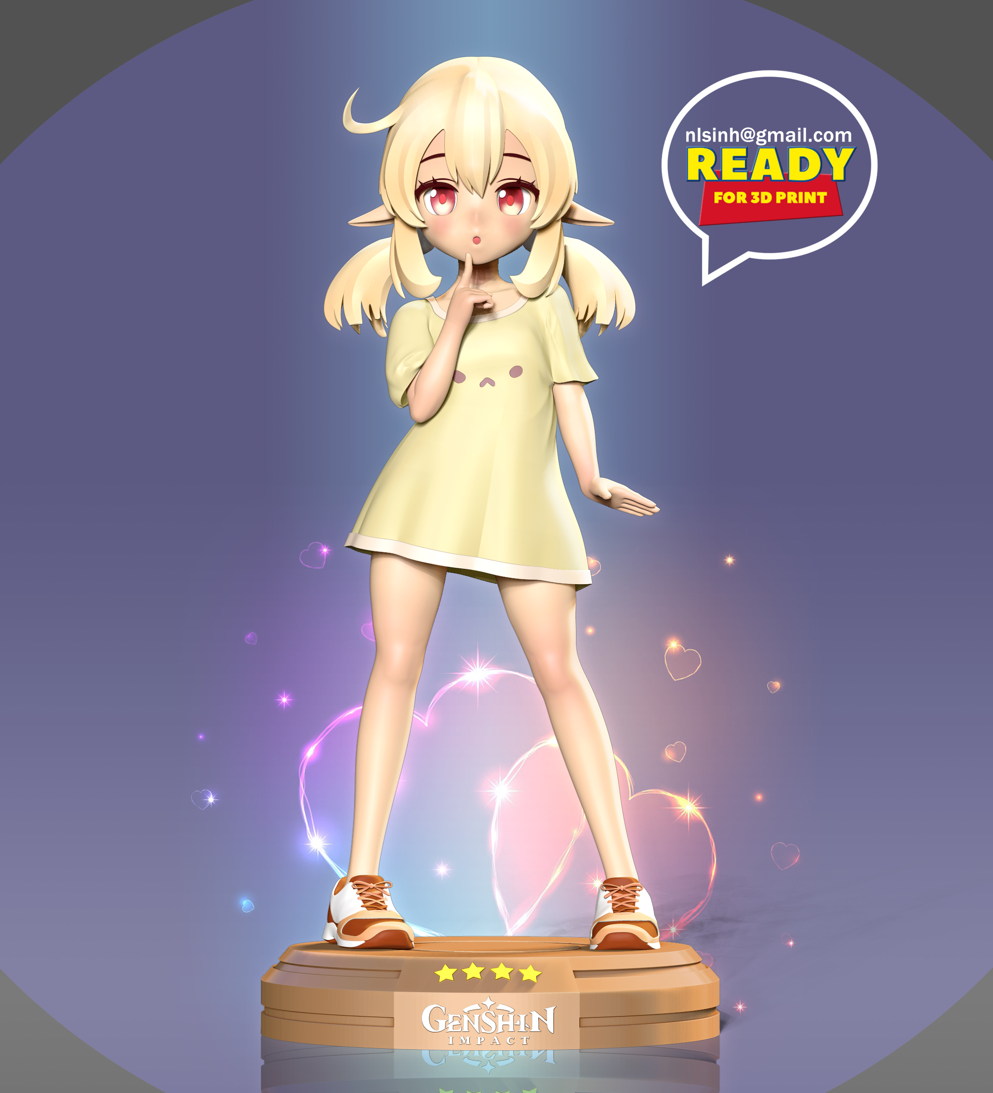 Файл 3D Клее в футболке 👾 ・Шаблон для загрузки и 3D-печати・Cults