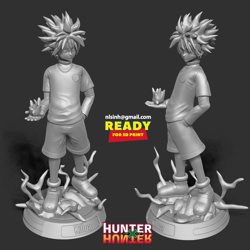 🏹 Killua Zoldyck - Hunter x Hunter Fanart・ 3D File for 3D printing・Cults