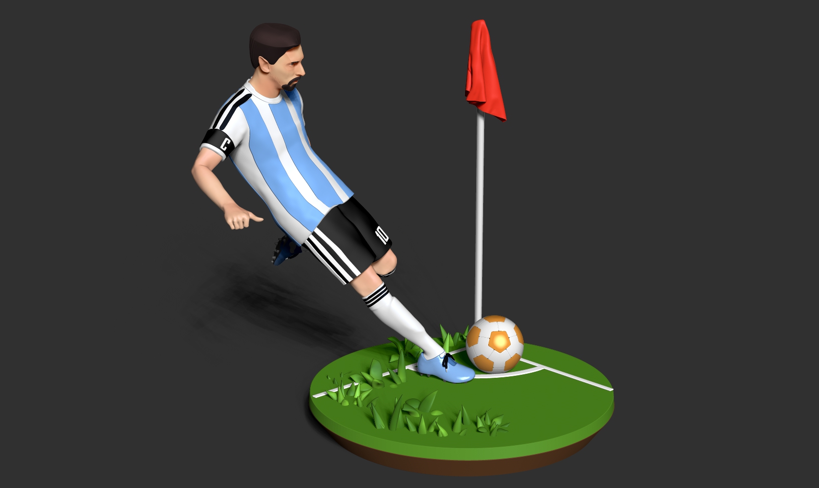 3D file Lionel Messi 🏈 ・3D print design to download・Cults