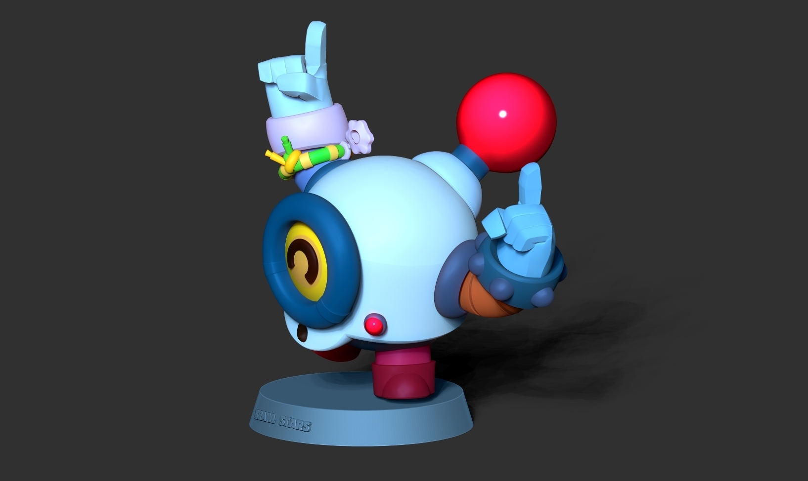 3D file Nani - Brawl Stars Fanart 🌃 ・3D print design to download・Cults
