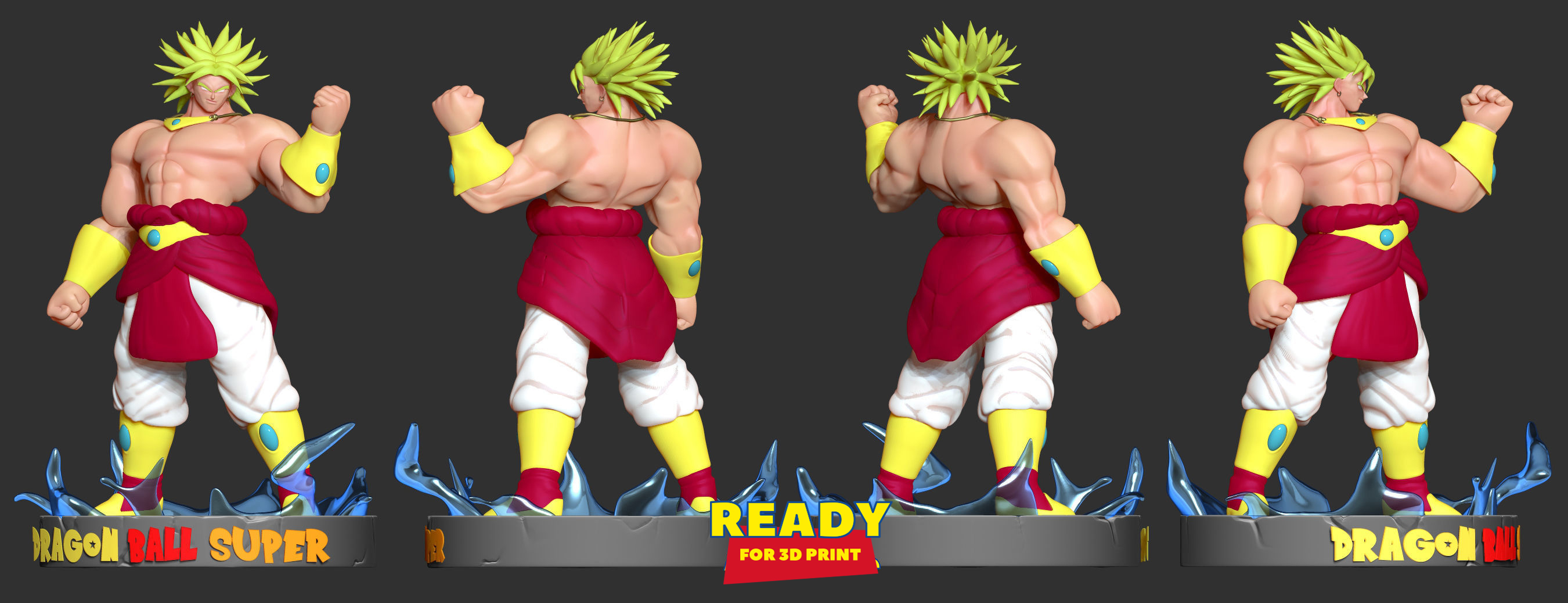 3D file Broly - Dragon Ball Super Fanart 🐉 ・3D printing design to ...