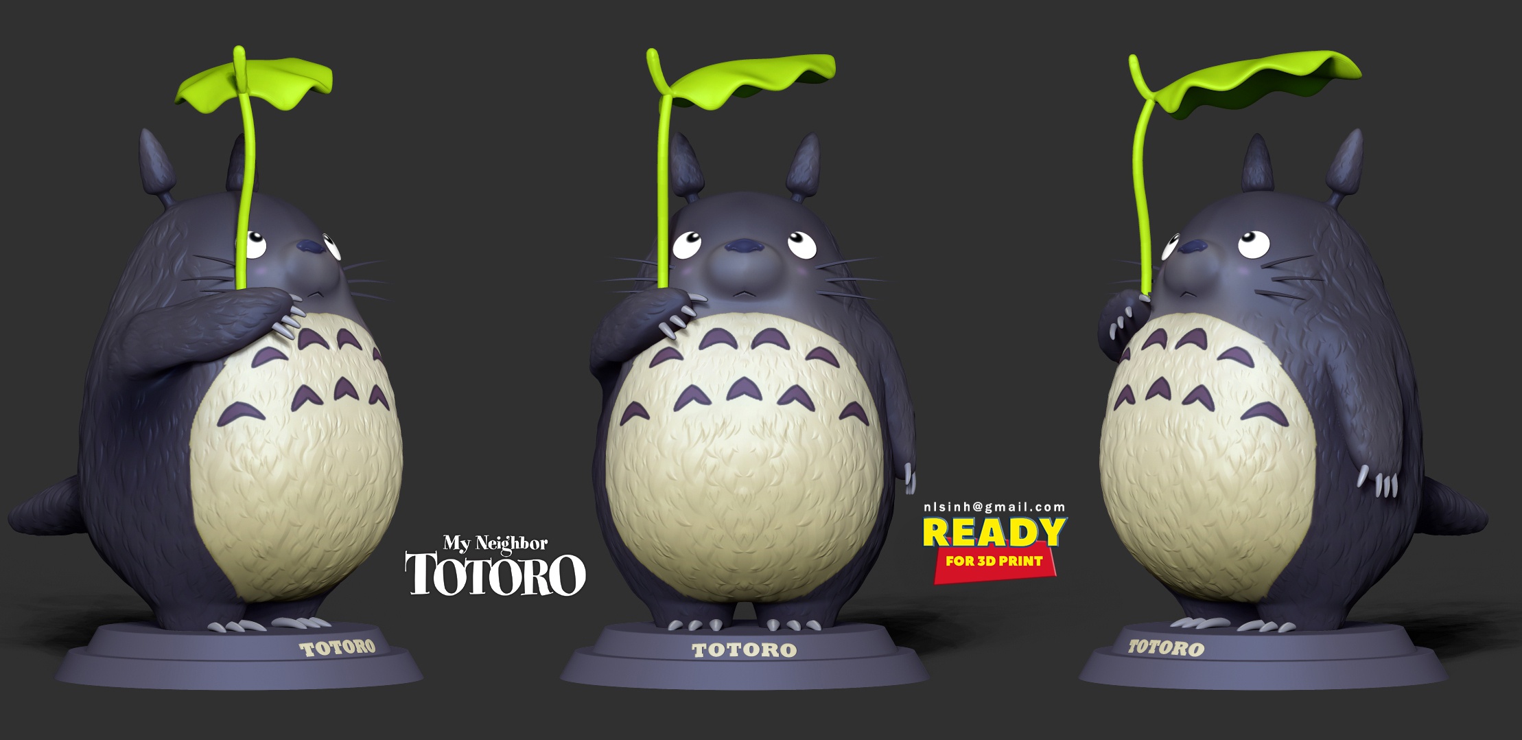 👧 Totoro Fanart・ 3D File for ・Cults