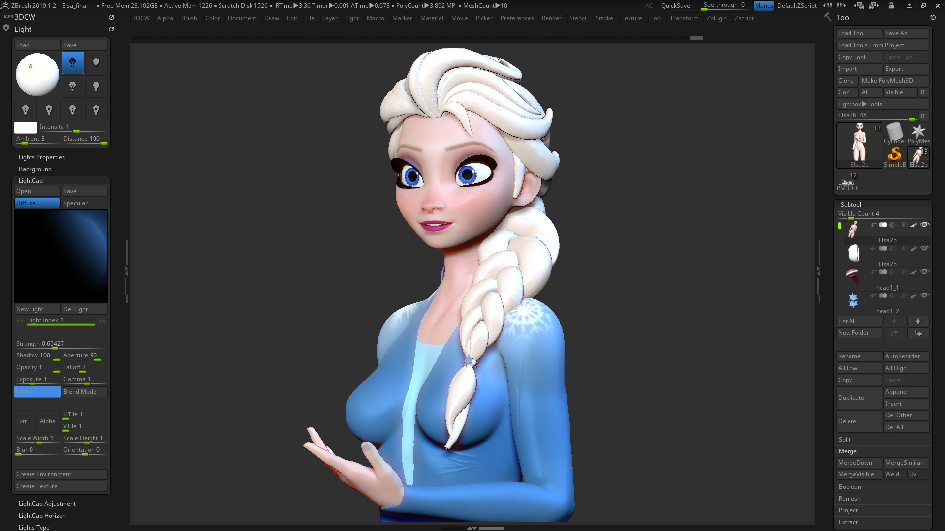 🎨 Elsa - Frozen 2 Fan art・ 3D File for ・Cults