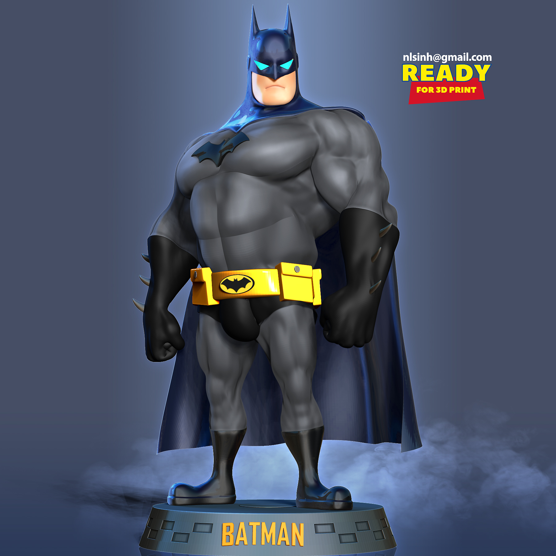 👾 Fat Batman・ 3D File for ・Cults