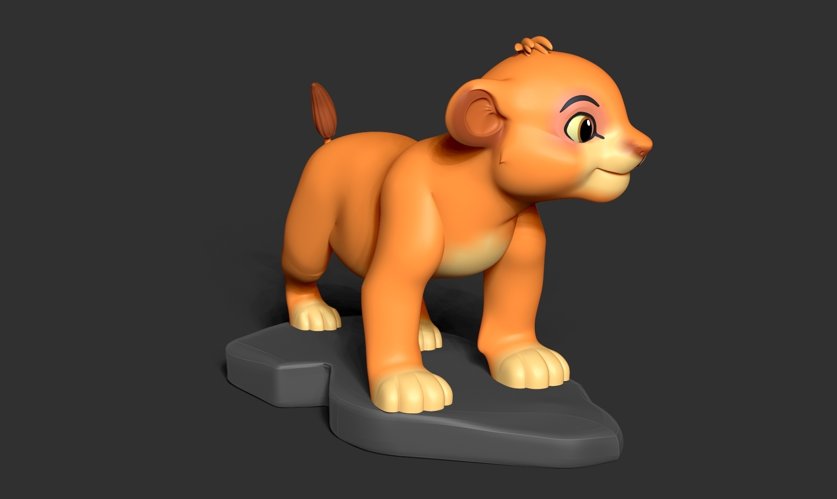 🦁 Young Simba・ 3D File for ・Cults